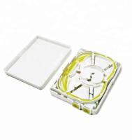 China 86 Desktop FTTH Termination Box 2 Pigtail Adapter IP65 ABS Fiber Optic Terminal Box for sale