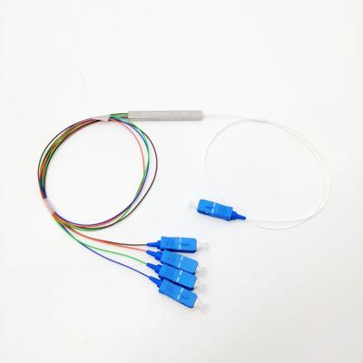 中国 小型0.9mm 1x4 SC UPCの繊維光学PLCのディバイダー、単一モード繊維のディバイダー 販売のため