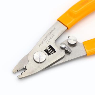 Cina Strumento Kit Drop Cable Fiber Stripper di acciaio al carbonio FTTH 3 porti in vendita