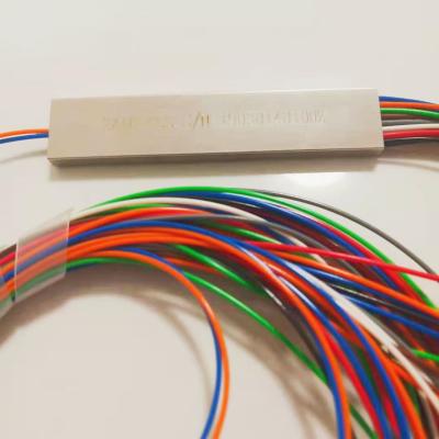 China FTTH 2x16 PVC Fiber Optic PLC Splitter With Sc / Apc Connector for sale