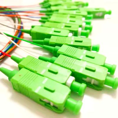 China FTTH 2x16 PVC Fiber Optic PLC Splitter With Sc / Apc Connector for sale