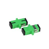 China SC APC Simplex Single Mode Fiber Optic Adapter 0.2dB Insertion Loss 60dB Return Loss for sale