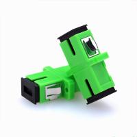 China SC APC Simplex Single Mode Fiber Optic Adapter 0.2dB Insertion Loss 60dB Return Loss for sale