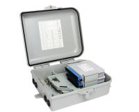 China ABS FTTH Fiber Optic Splitter Distribution Terminal Box 16 Core Waterproof for sale