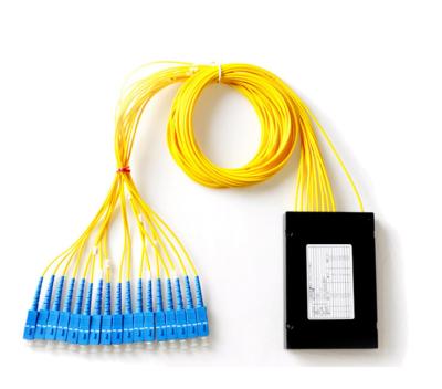 China 1*16 ABS BOX Fiber Optic PLC Splitter 1 TO 128 WAYS With SC/UPC Connectors for sale