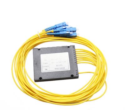 China 1*16 ABS BOX Fiber Optic PLC Splitter 1 TO 128 WAYS With SC/UPC Connectors for sale