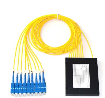 China 1*16 ABS BOX Fiber Optic PLC Splitter 1 TO 128 WAYS With SC/UPC Connectors for sale