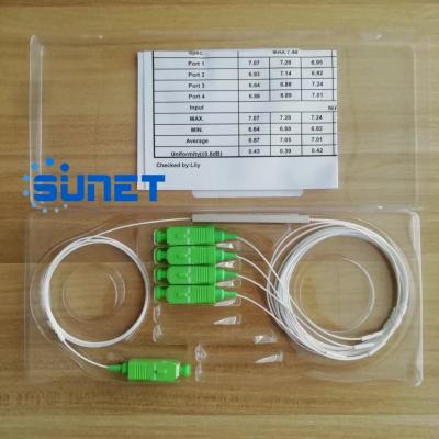 China 1X4 KIES VAN DE HET STAALbuis VAN WIJZEsc UPC/APC DE VEZEL OPTISCHE PLC SPLITSER UIT Te koop