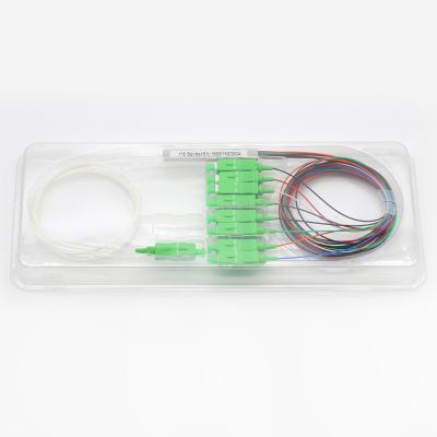 Cina La metropolitana d'acciaio di LSZH/PVC SC/APC scrive il separatore a macchina 1x8 dello SpA per la rete di FTTH FTTB FTTX in vendita