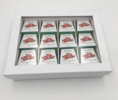China Recyclable Christmas Paper Gift Boxes With Clear PVC Window OEM Service for sale