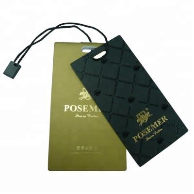 China Paper Clothing Custom Printed Hang Tags With String Recyled Eco Friendly for sale