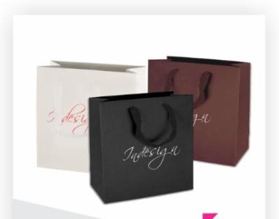 China Art Paper Material Printed Shopping Bags For Skin Care Products Packaging for sale