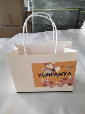 China Fashionable Square Custom Printed Paper Bags For Shopping / Gift Packaging for sale