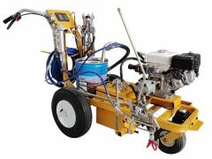 Máquina automática de pulverização sem ar de revestimento de pavimentos, máquina de marcação de linhas de estrada de arma única