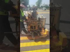 Street Thermoplastic Line Striping Machine For Noise Bulge Marking