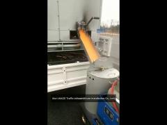 1500kg thermoplastic preheater road marking boiler machine 2 tanks with automatic heating plate temp