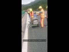 two components road line striping marking machine scraping version