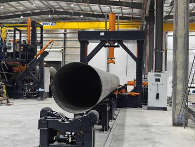 Máquina de endireitamento para montagem de postes de mastro de 2500 mm de diâmetro máximo