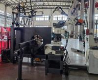 China 120-260mm Light Pole Welding Machine with Robot and CNC Door Cutting for sale