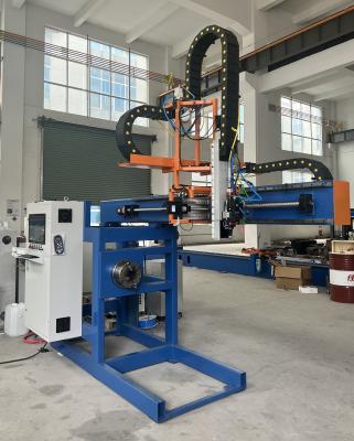 Light Pole Door Cutting Machine/ CNC Automatic Plasma Cutting Machine, Diameter 350mm, Stroke 2000mm