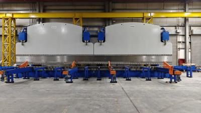 China 12000KN CNC Tandem Press Brake 2×6000mm for 14mm Steel for sale