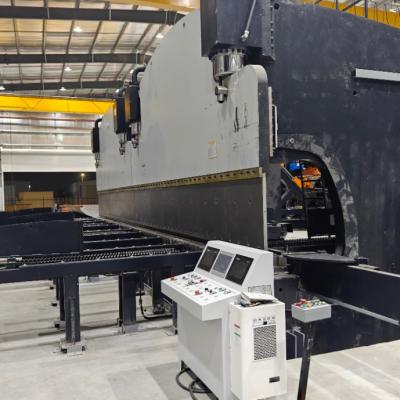 China 1200 Ton CNC Tandem Hydraulic Press Brake with 6250mm Table Length For Making Monopole for sale