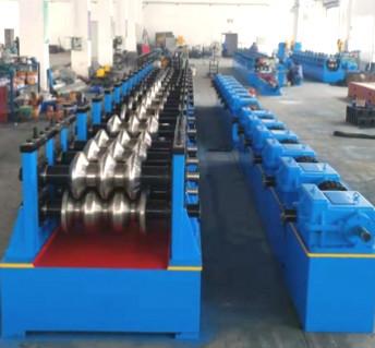 China Two Waves And Three Waves Highway Guardrail Roll Forming Machine for sale
