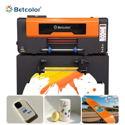 China Mobile Phone case Water Cup Skateboard Pattern Printer Multifunctional Label Printer 3 Heads 30cm UV DTF Printer for sale