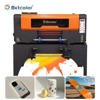 China Crystal UV DTF Printer 30cm Wide Roll Sticker Digital Printing Plotter with Print Head for sale