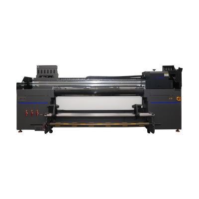 China Industrial Digital Large Format Printer HB1806 (6 Heads) 4 Colors 1.8m Hybrid UV Printer Three Row UV Mesh Belt Machine for sale