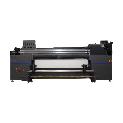 China UV Mesh Belt Machines 1.8M Large Format Industrial Printer for Leather Wallpaper Film Advertising Industry Hybrid UV Printer for sale