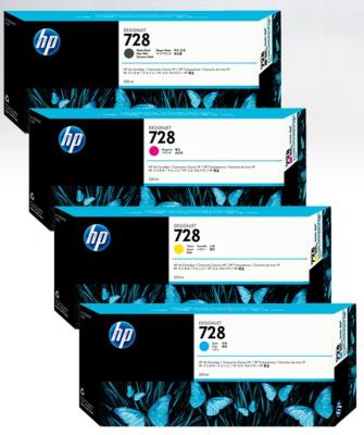 China HP 728 300ml Full Color Digital Printing Original for Cartridge for HP DesignJet T830/T730 Printers for sale