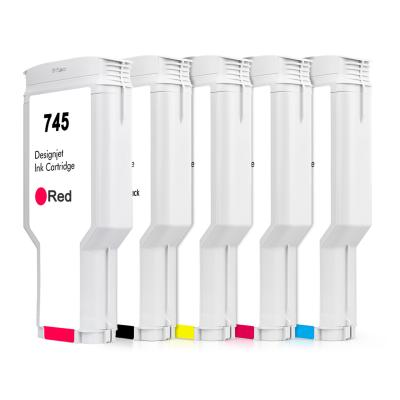 China Betcolor745 Compatible 300ML Disposable for Cartridge HP Designjet Z2600/Z5600 Printers Pigment One Time Chip Full Color for sale