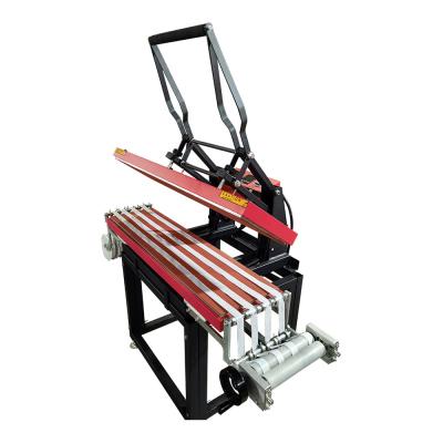 China Small Size Roll to Roll Heat Press Sublimation Machine 25*100CM for Polyester Lanyard Ribbon Webbing Lace Transfer Printing for sale