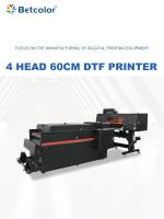 China High Speed DTF Printer 60cm 4 Head I3200 Digital T-Shirt Printing Machine Automatic for sale