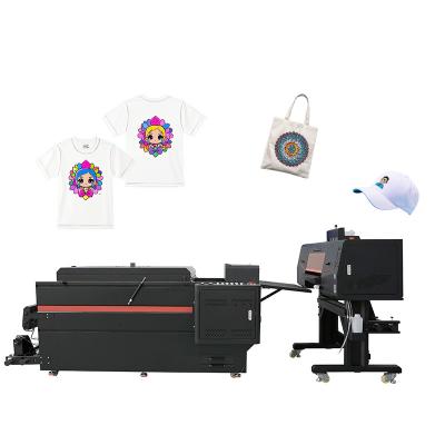 China Betcolor Automatic 4-Head I3200 Digital DTF Printer 60cm Film Offset T-shirt Printing Machine New Shake Powder DTF Printer for sale