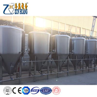China Hot selling stainless steel Jacket 1000L fermentation tank conical micro beer brewing equipment for sale