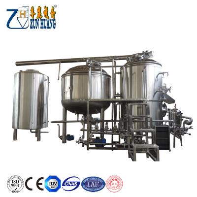 China Hot sale 500L 1000L three vessels stainless steel  beer brewhouse mash system for micro brewhouse for sale