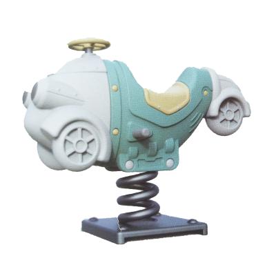 China The Plane Shape Outdoor Playground Plastic Spring Rocking Horse And Toy Spring. for sale