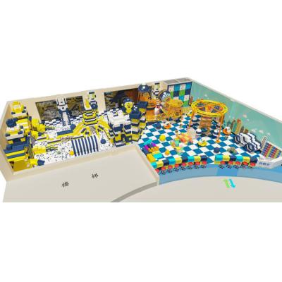 China Free Design Customized Cheap commercial children blue Ocean Theme indoor playground equipment for sale