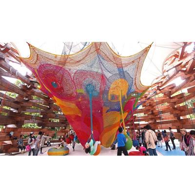 China Colorful Climbing Rope  Rainbow Net Playground For Kids Indoor Playground. for sale
