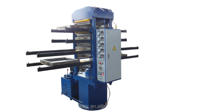 Rubber tiles vulcanizing press machine