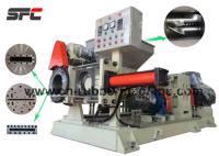 China Force Feeding Single Screw Rubber Extruder Machine With Strainer for sale