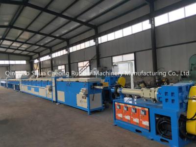 China XJ-115 Cold Feed Rubber Extruder Machine / Rubber Strip Extrusion Line for sale