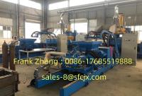 China Precise Temperature controlForce Feeding Single Screw Rubber Extruder Machine With Strainer for sale