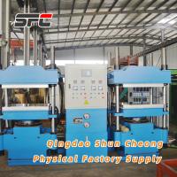 China 250 Ton Total Pressure Rubber Vulcanizing Press with 600×600×65 Plate Size and 300mm Daylight for Duplex Curing for sale
