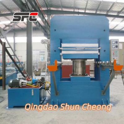 China Frame Type High Configuration Hydraulic Plate Rubber Vulcanizing Press Machine with PLC Control for sale
