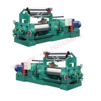 China Open Type Two Roll Mill / Rubber Mixing Mill With Stock Blender for sale