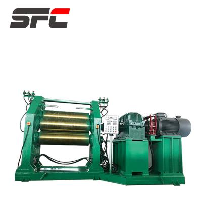 China CE Certified SFC XY-3-1400 1400mm 3-Roll Calender | Fully Automatic PLC Control for Rubber/Plastic Sheet Rolling for sale