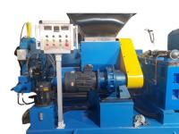 China Double Rotor Rubber Strainer Extruding Machine with Hydraulic Head for sale